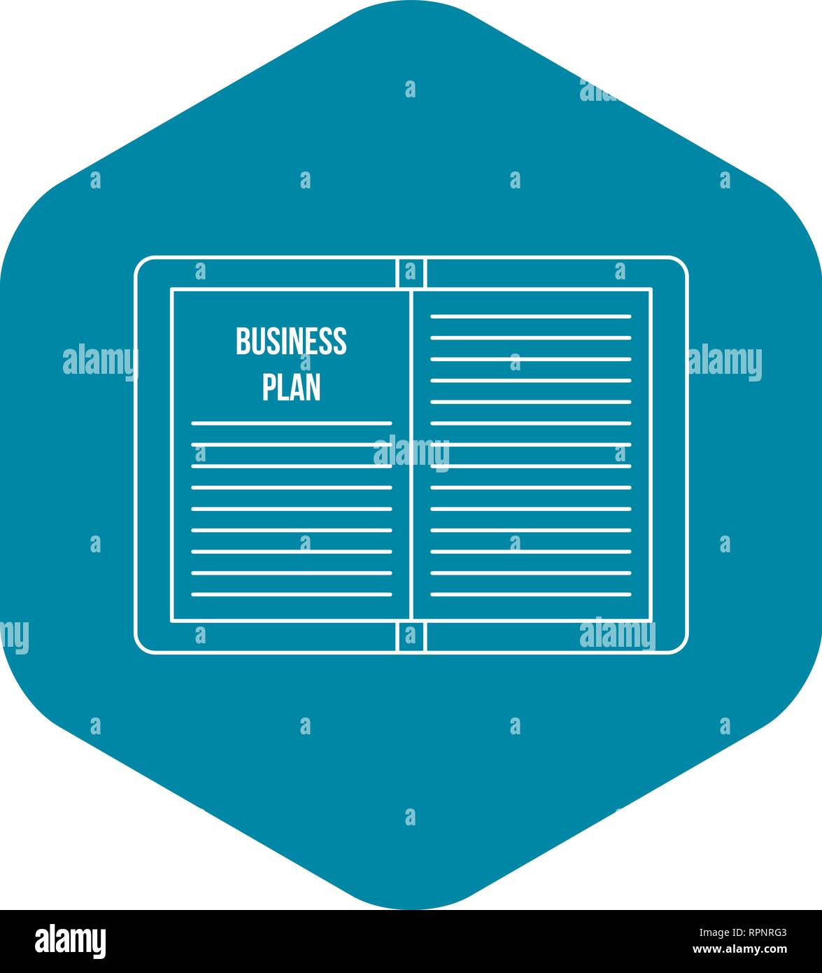 Business plan icon, outline style Stock Vector Image & Art - Alamy