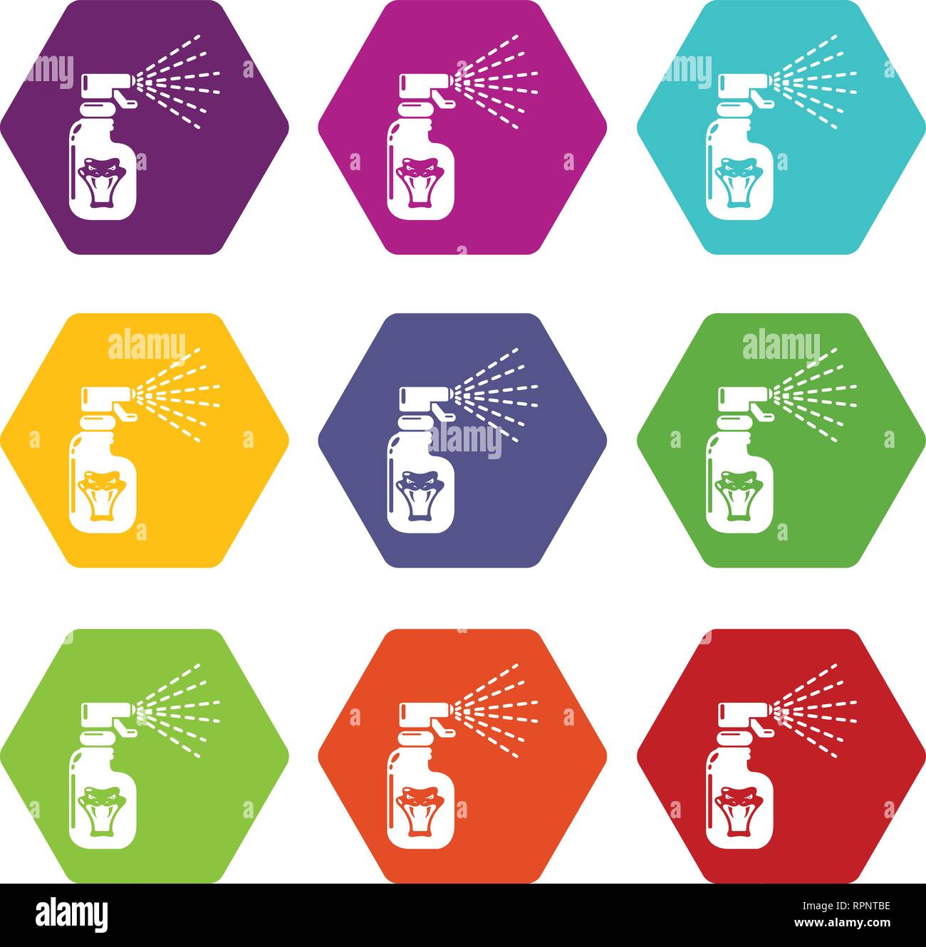 Pesticide icons set 9 vector Stock Vector Image & Art - Alamy