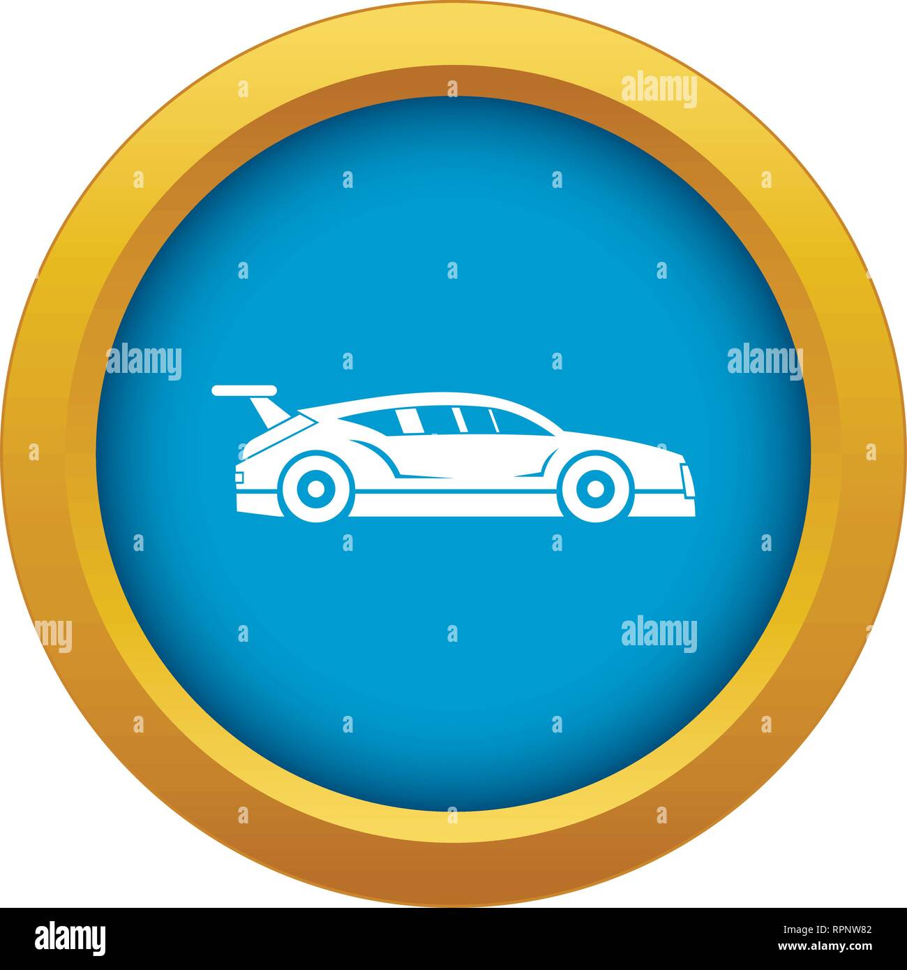 Rally racing car icon blue vector isolated Stock Vector Image & Art - Alamy