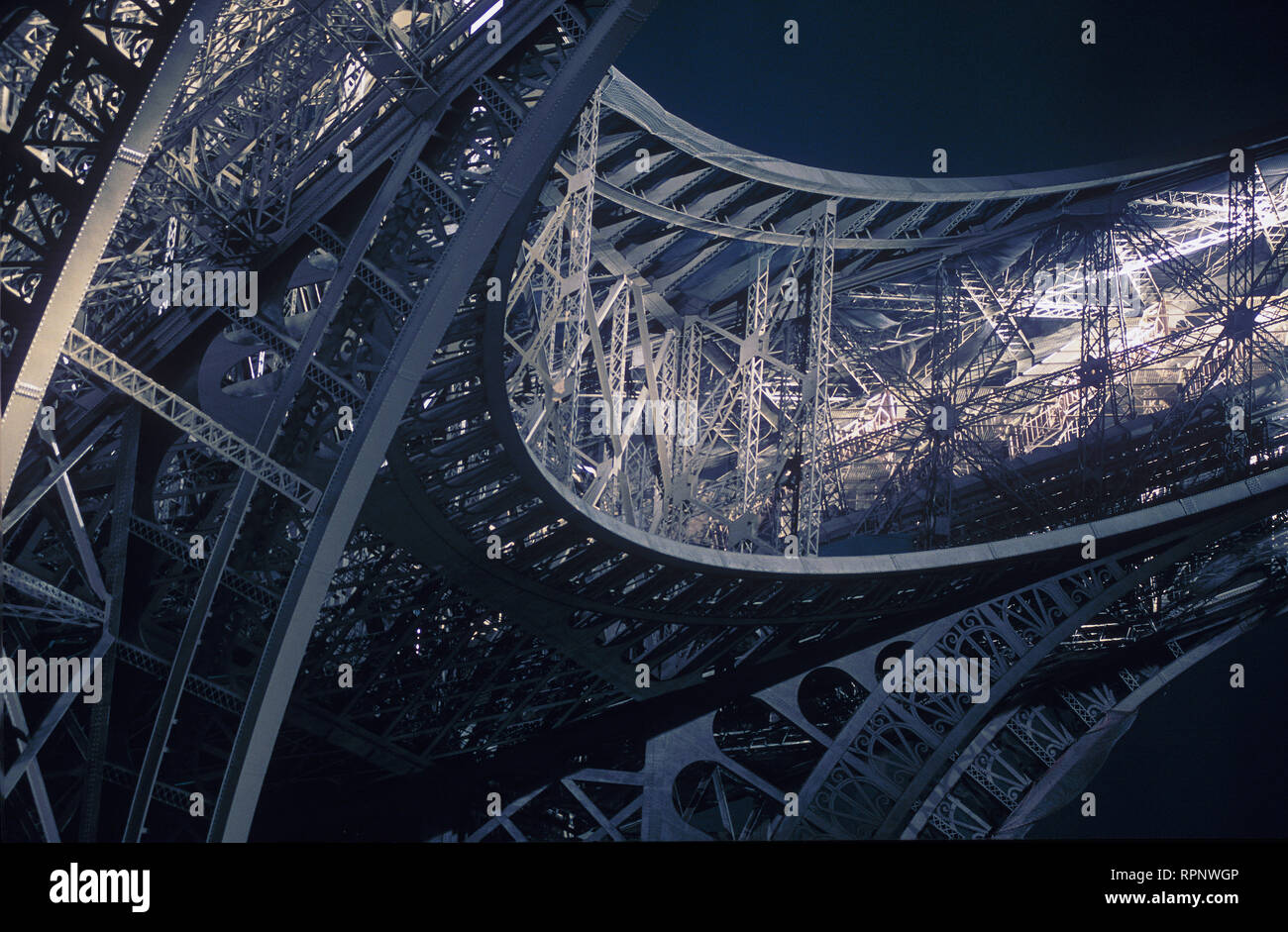 Structural detail of Eiffel Tower Stock Photo - Alamy