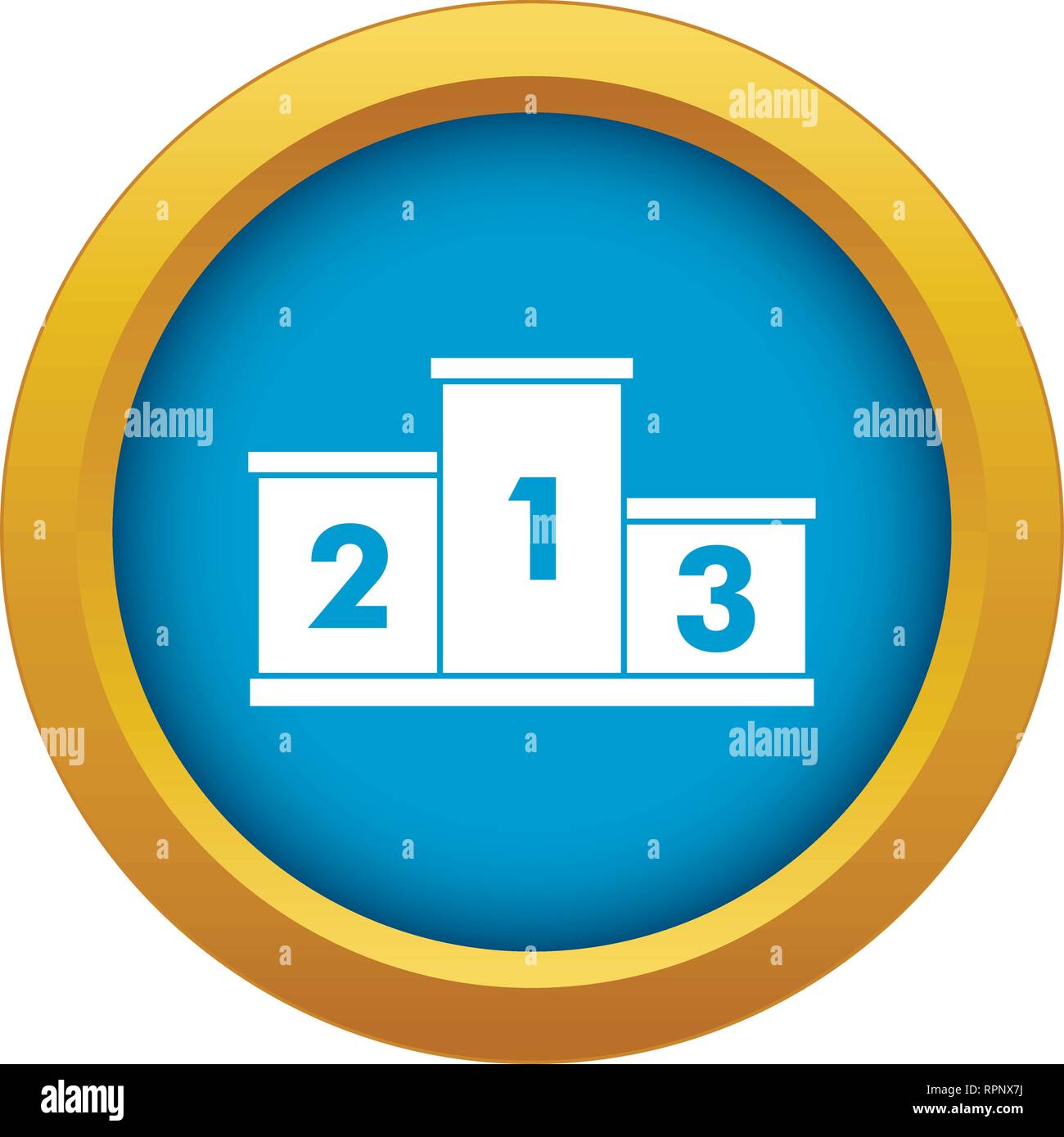 Podium winners icon blue vector isolated Stock Vector Image & Art - Alamy