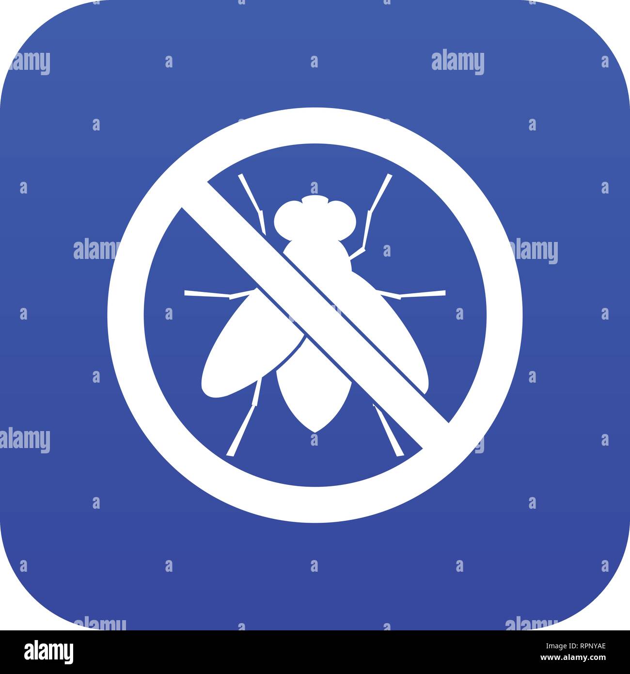 No fly sign icon digital blue Stock Vector Image & Art - Alamy