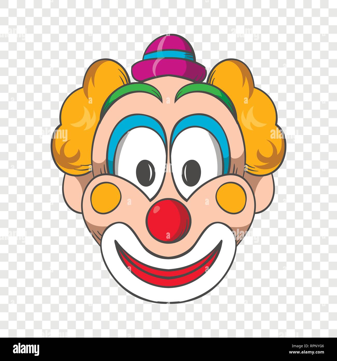 Clown Head Clipart