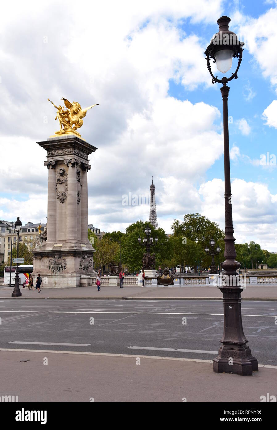 Paris aug view eiffel hi-res stock photography and images - Alamy