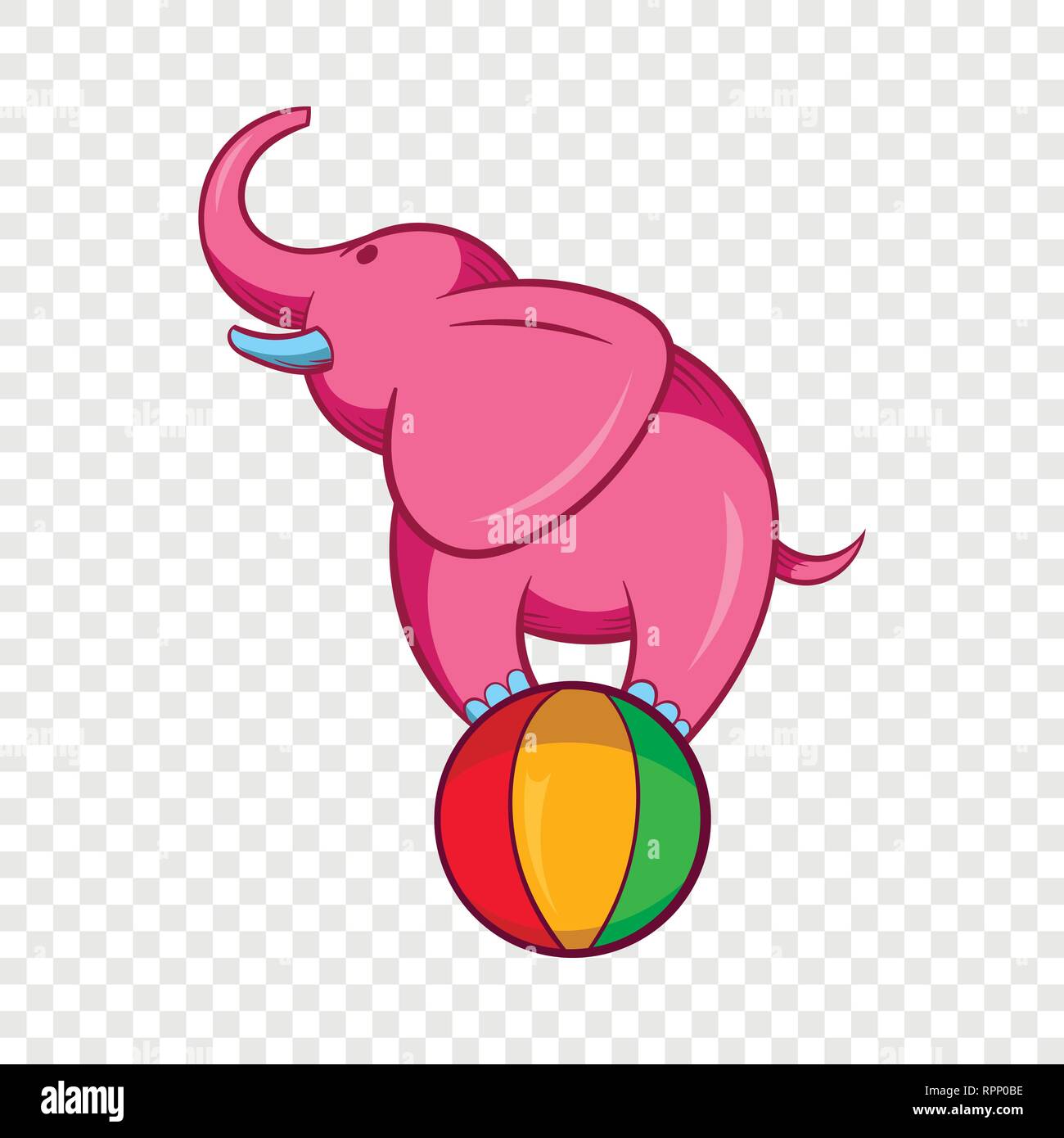 Cartoon elephant balancing hi-res stock photography and images - Alamy