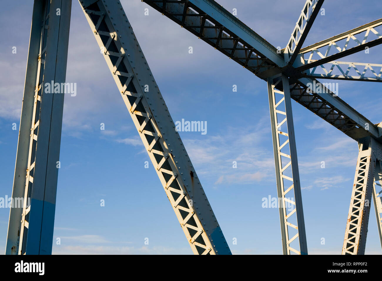 Detail of Johnson Street Bridge, Victoria, British Columbia Stock Photo ...