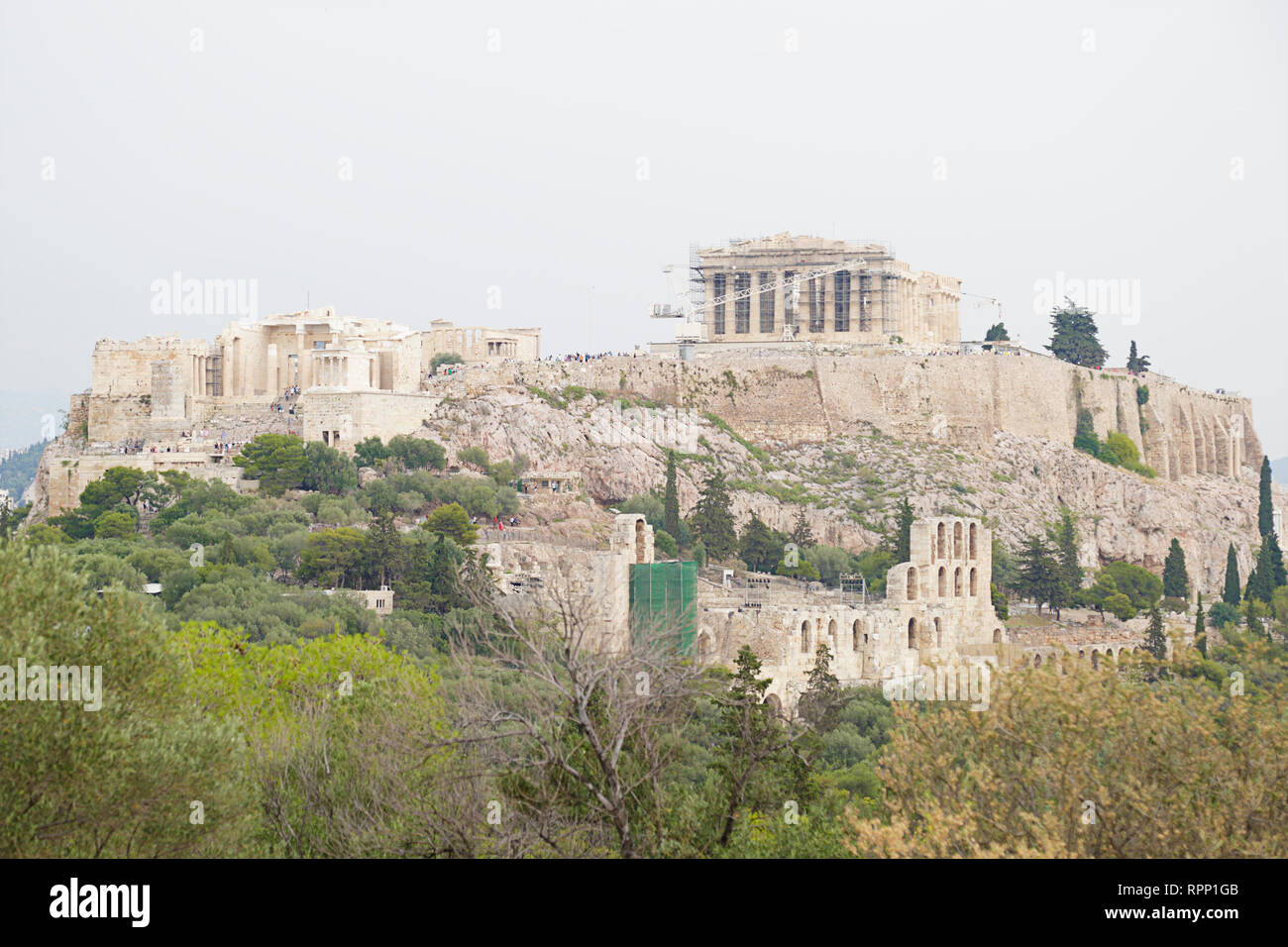 The ancient citadel of the Acropolis of Athens, Greece Stock Photo - Alamy