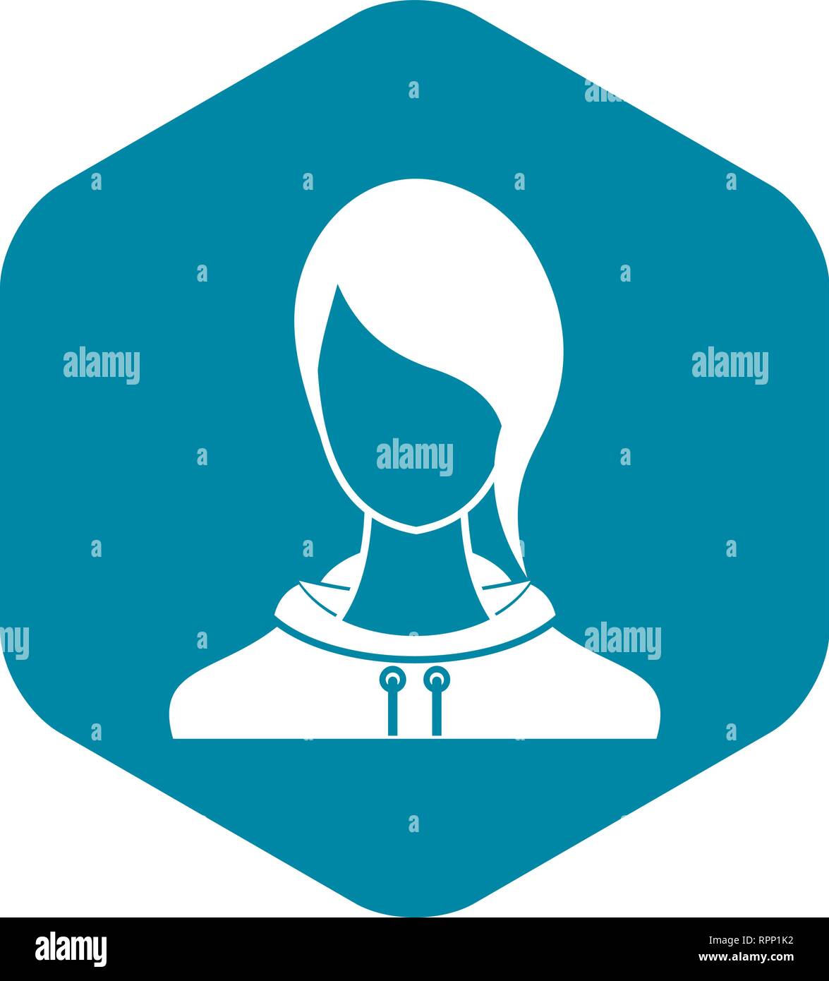 Woman icon, simple style Stock Vector Image & Art - Alamy