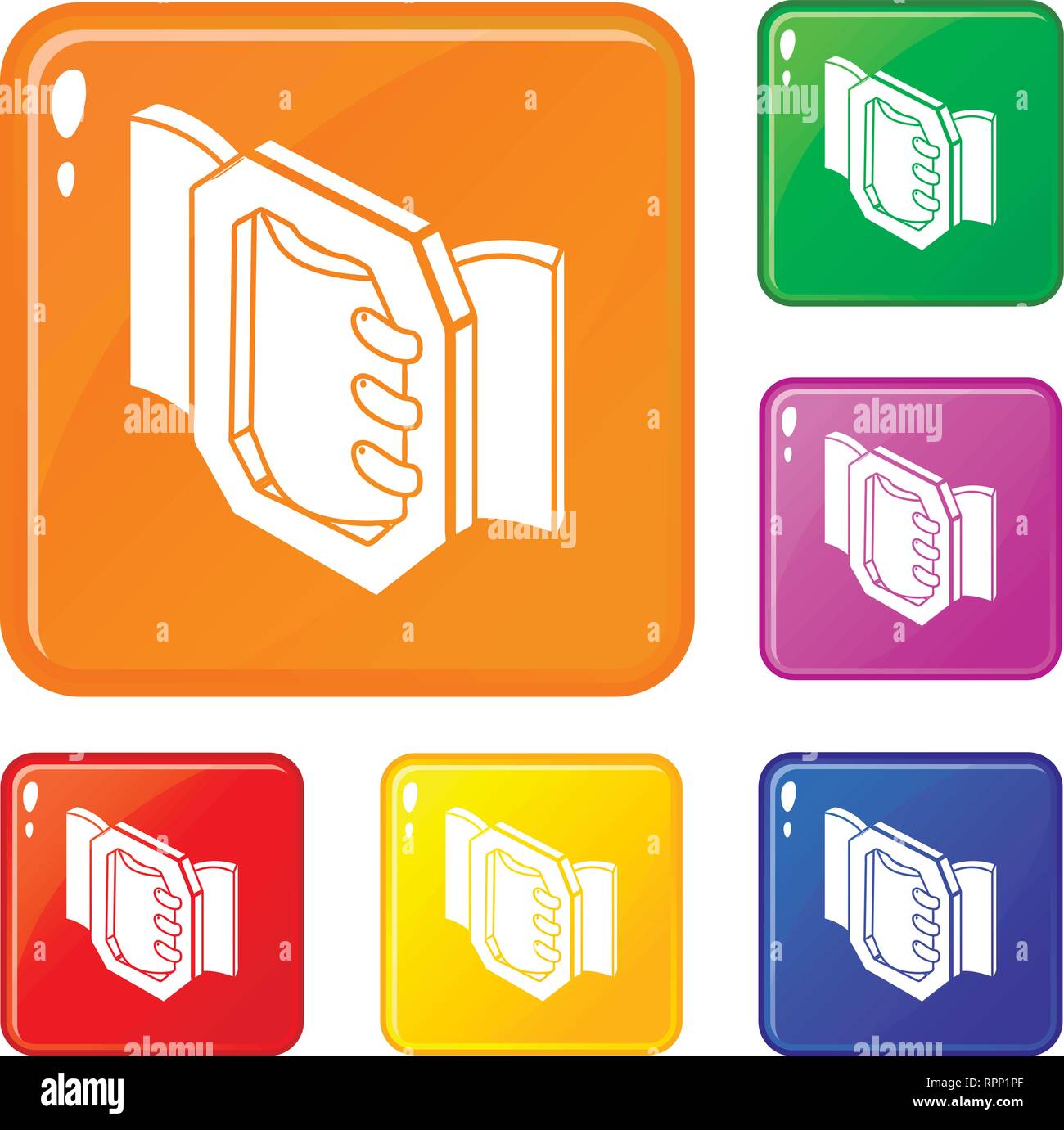 Belt buckle icons set vector color Stock Vector Image & Art - Alamy