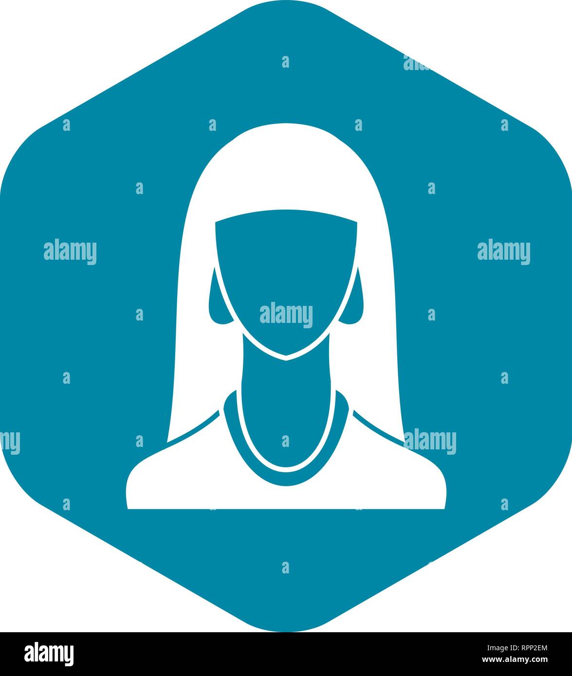 Woman icon, simple style Stock Vector Image & Art - Alamy
