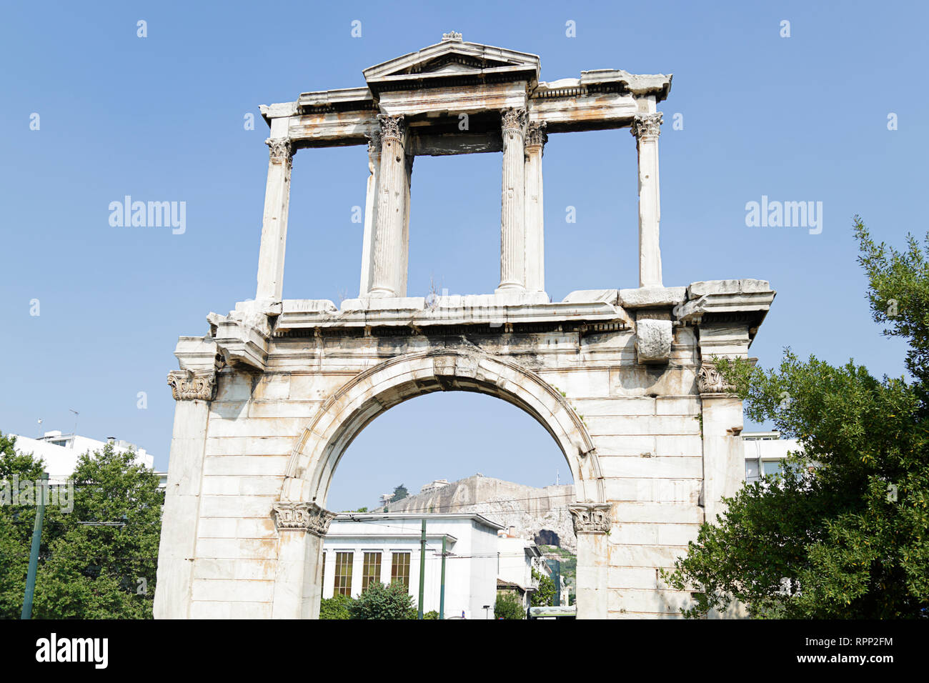 Arch of Hadrian (Hadrian's Gate), it is a monumental gateway in the ...