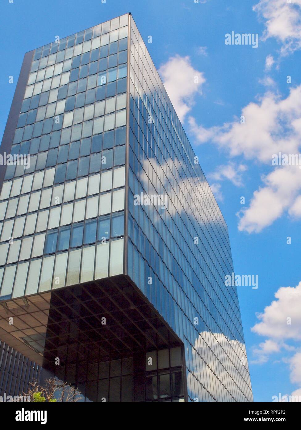 Gehry building at the media harbor of Duesseldorf in Germany Stock ...