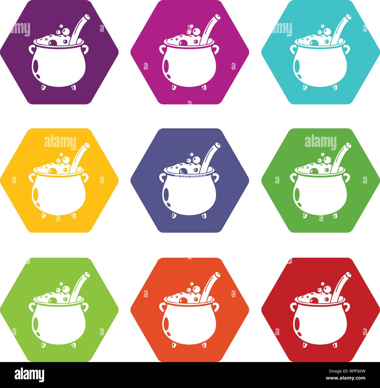 Potion icons set 9 vector Stock Vector Image & Art - Alamy