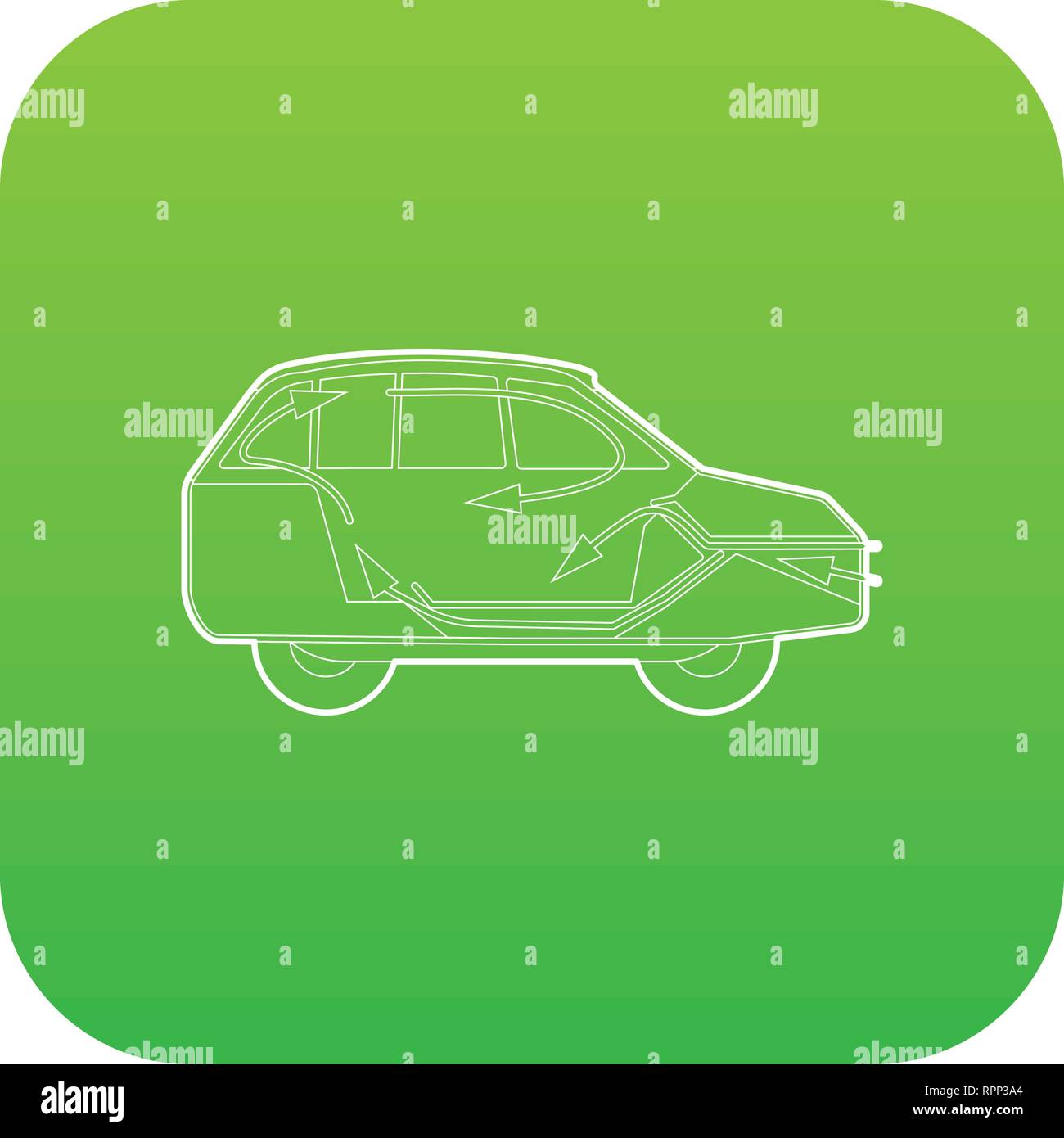 Car air ventilation icon green vector Stock Vector Image & Art - Alamy