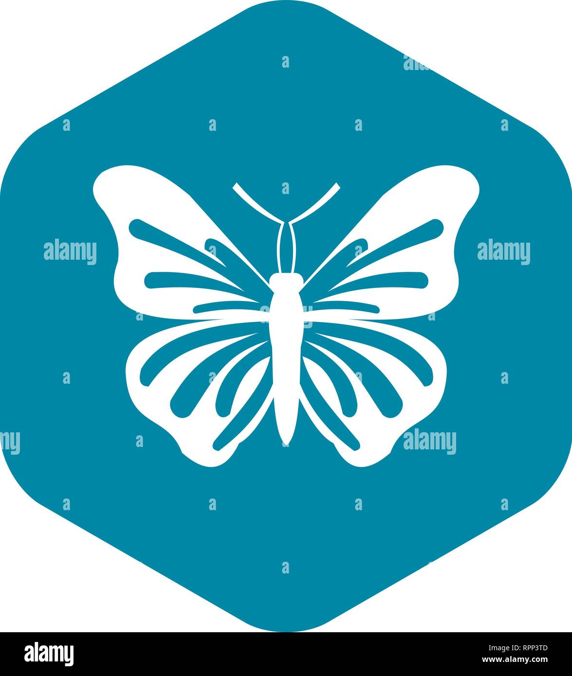 Butterfly icon, simple style Stock Vector Image & Art - Alamy