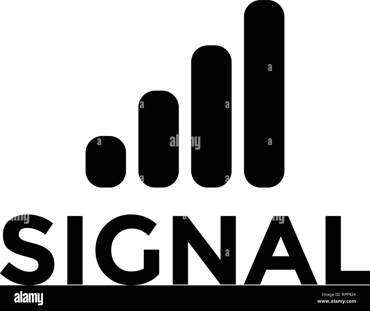 Signal logo Black and White Stock Photos & Images - Alamy