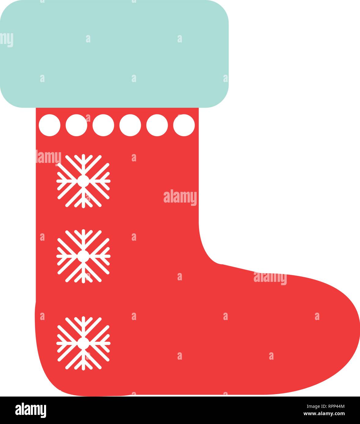 Christmas sock decoration Symbol, logo illustration. vector Stock ...