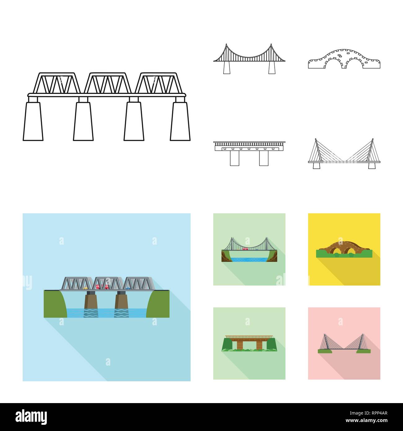 Vector illustration of connection and design symbol. Collection of ...