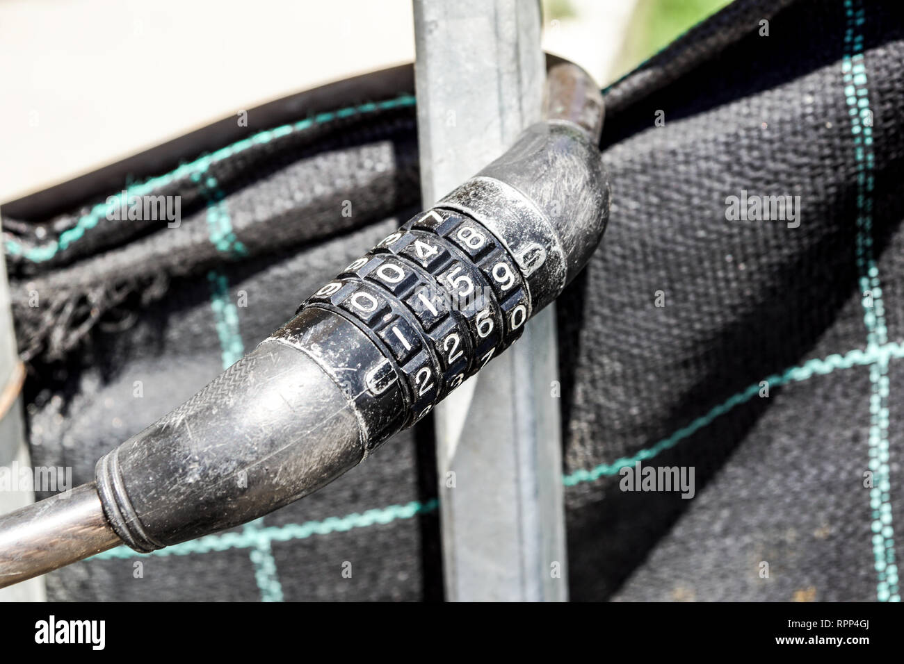 chain and padlock with number combination on blackboard Stock Photo - Alamy