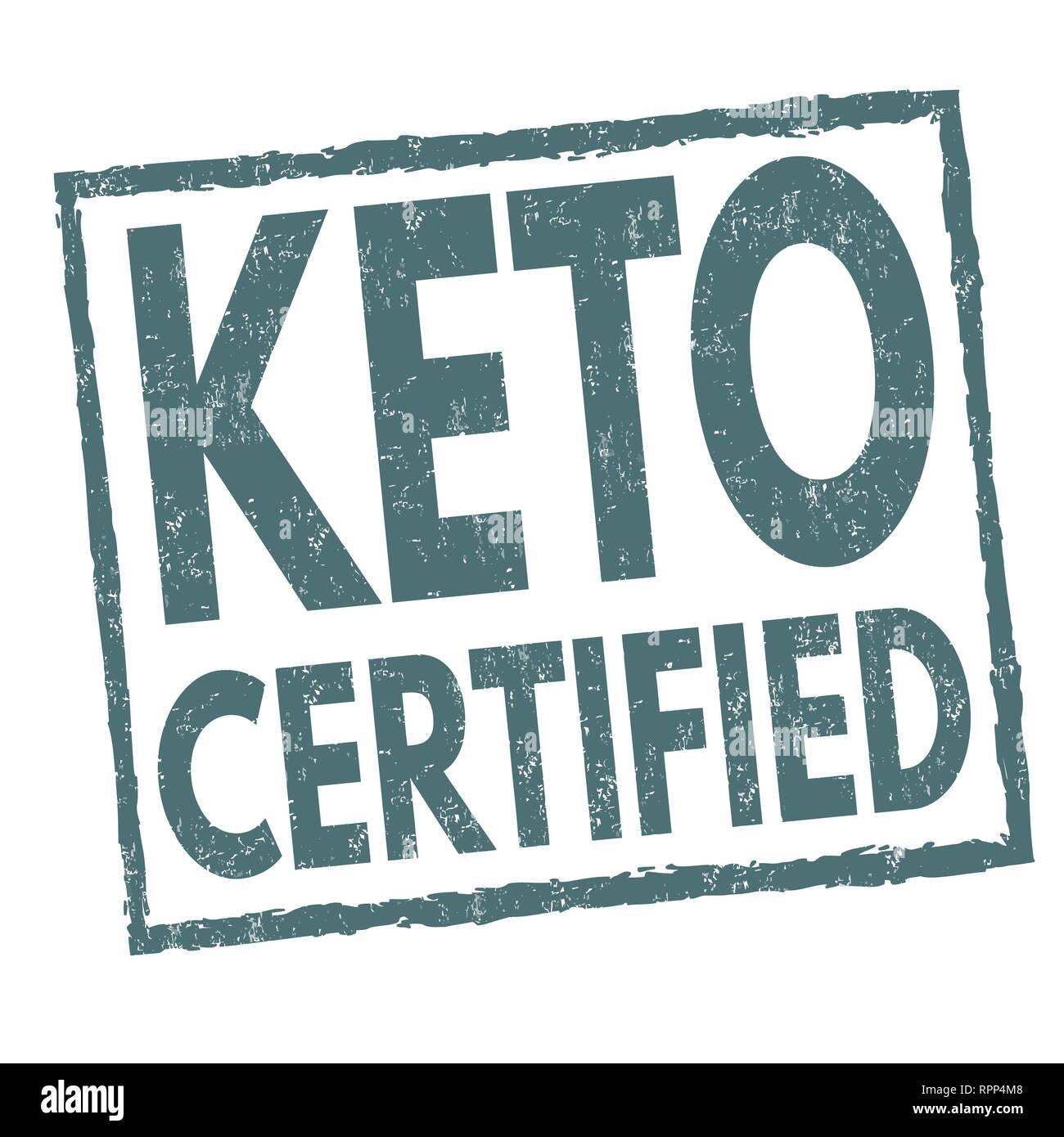 Keto certified sign or stamp on white background, vector illustration ...