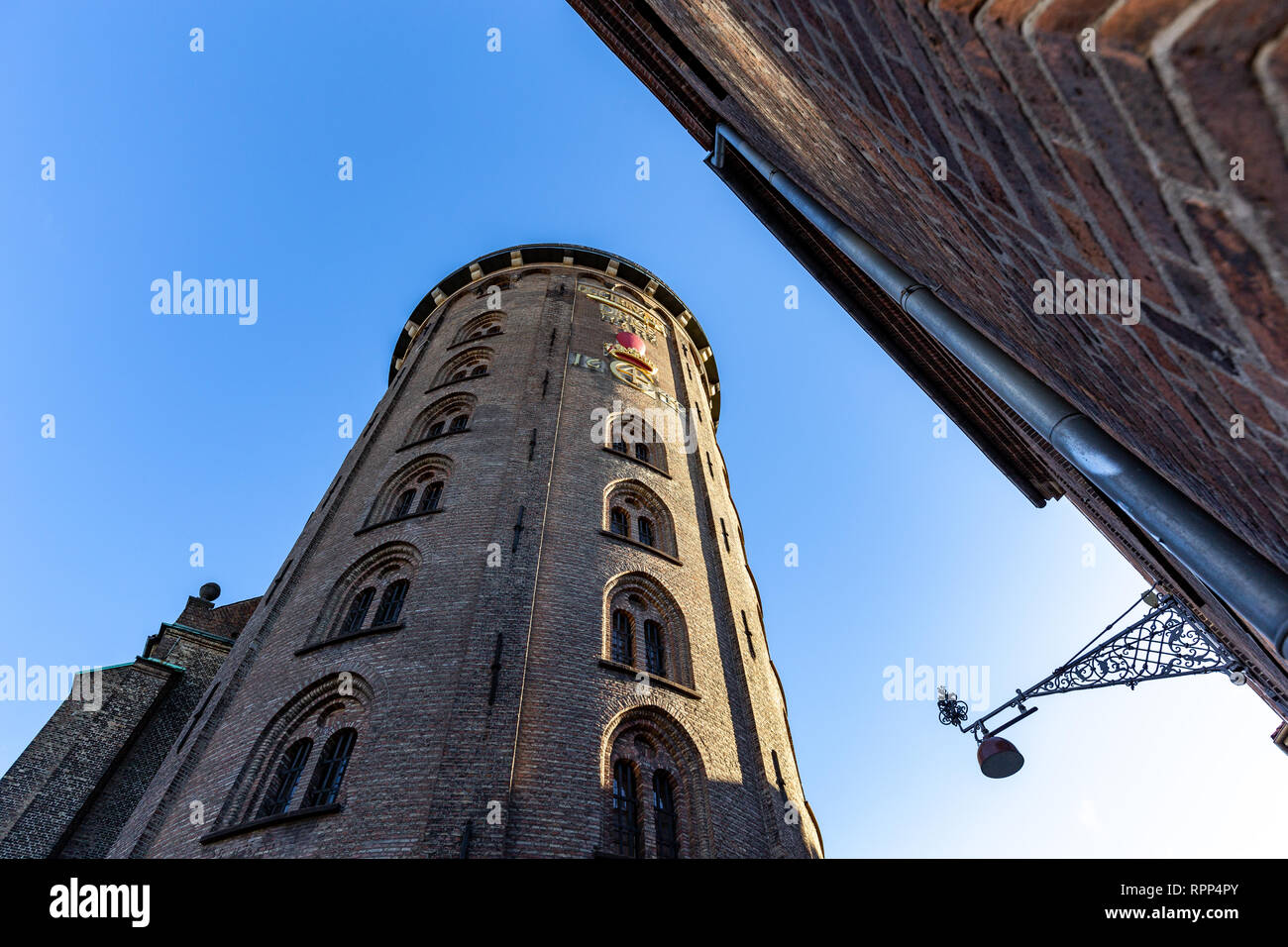 The Round Tower in Copenhagen, Denmark Stock Photo - Alamy