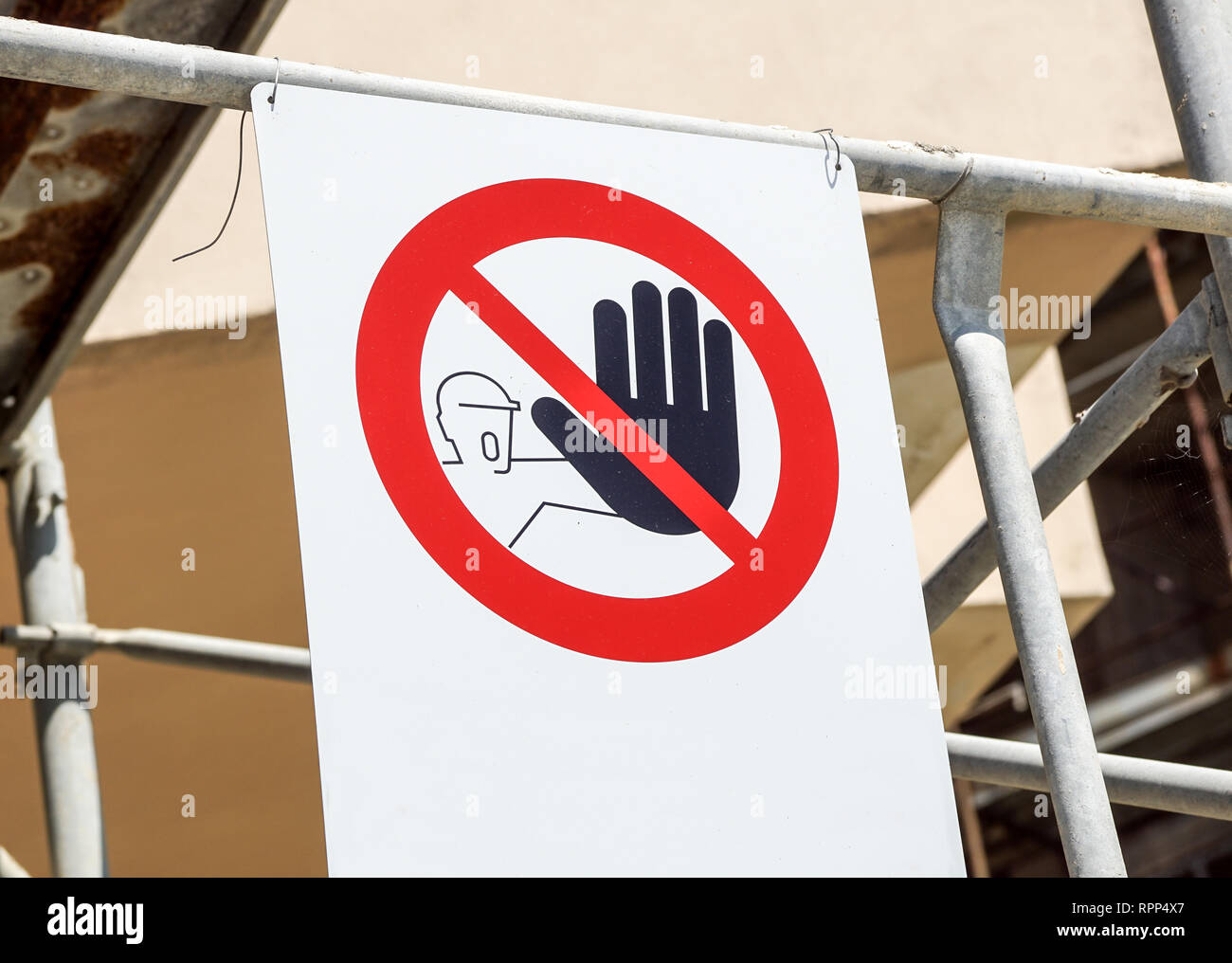 Site Safety Sign On Fence High Resolution Stock Photography and Images ...
