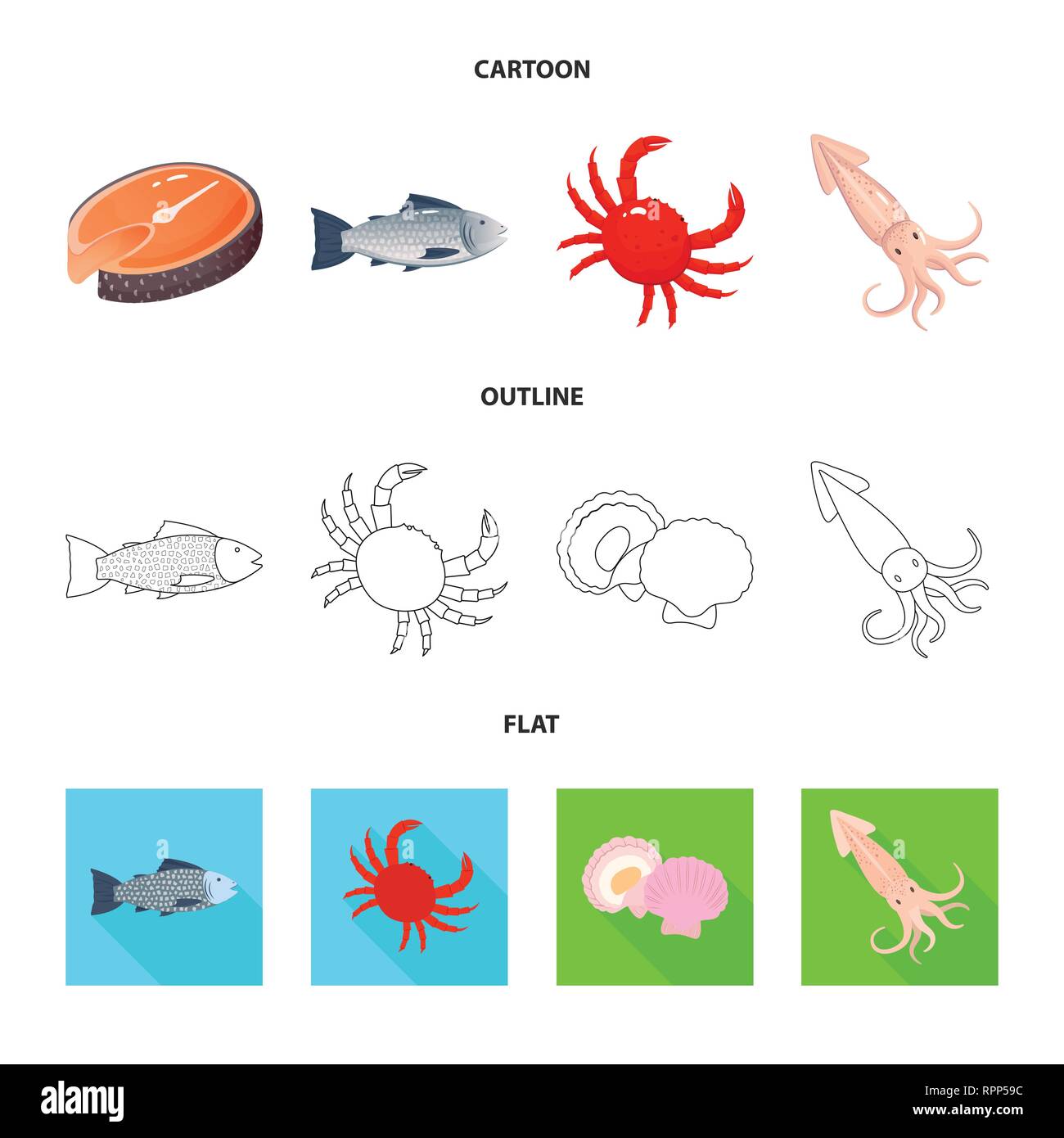 salmon,crab,jellyfish,octopus,fish,shell,squid,trout,red,jelly,tentacle ...