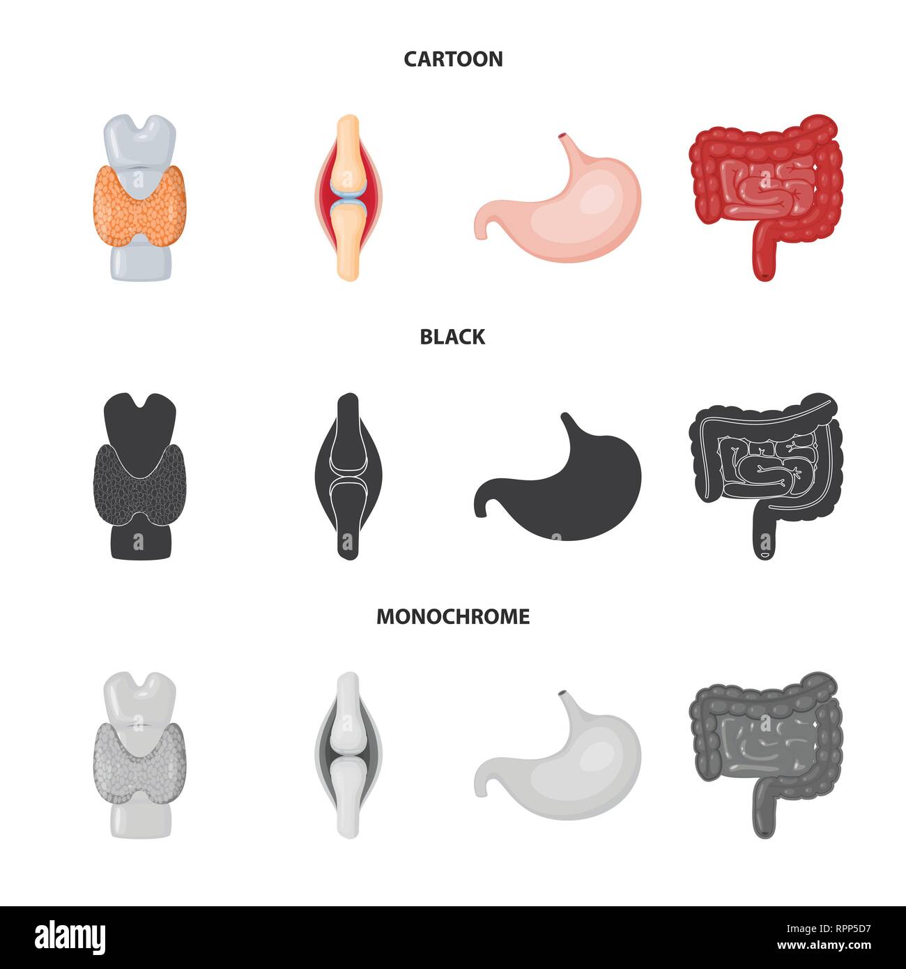 Isolated object of biology and scientific icon. Set of biology and ...