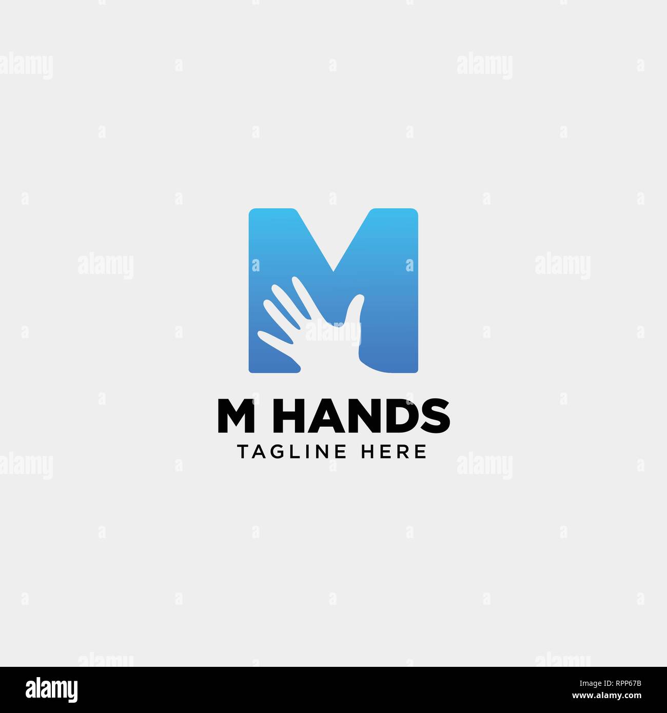 minimal M letter, initial hand logo template vector illustration icon ...