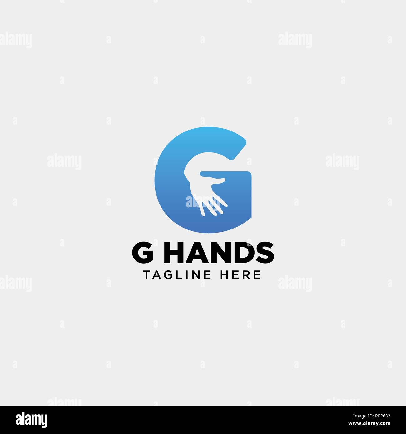 minimal G letter, initial hand logo template vector illustration icon ...