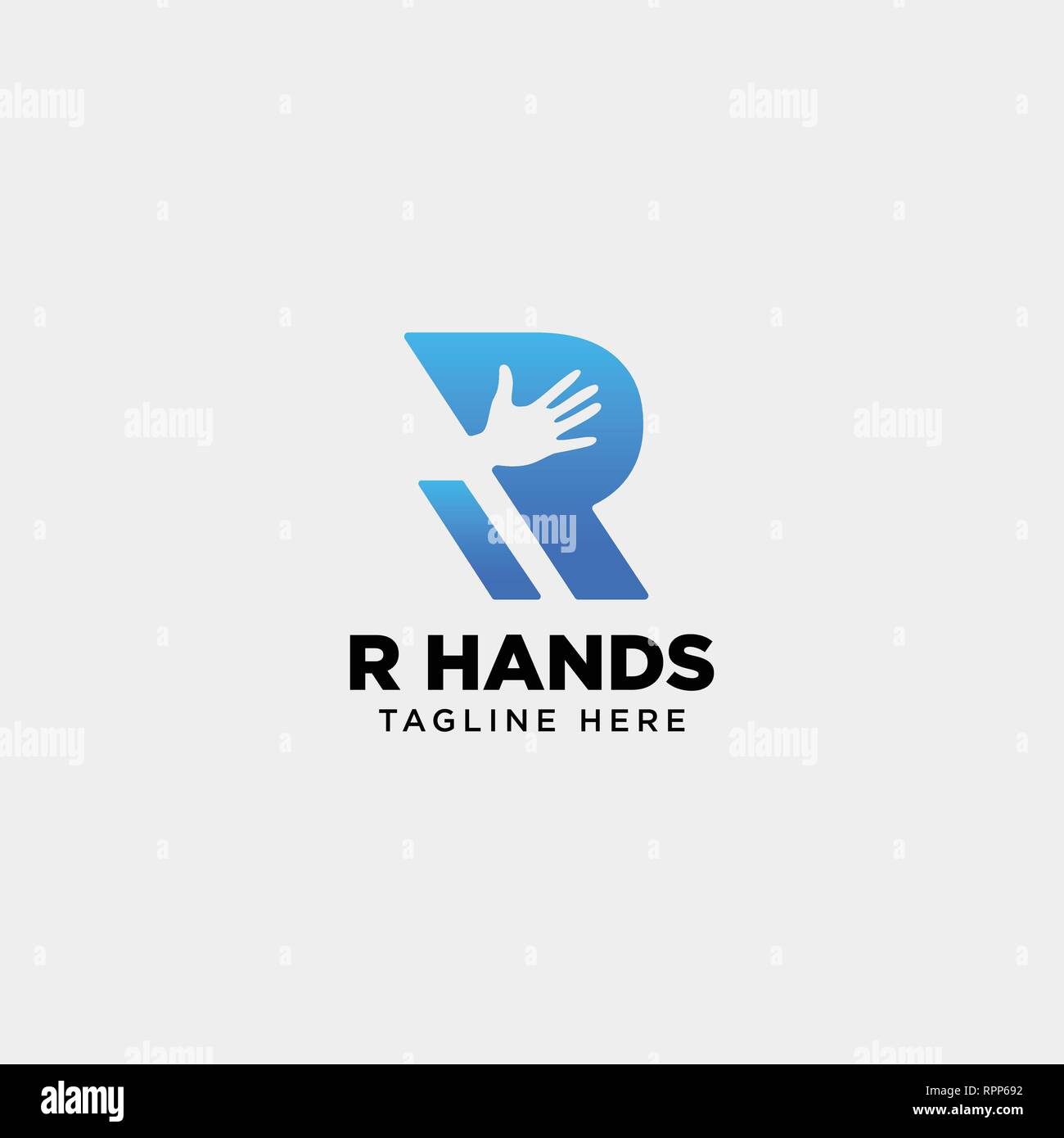 minimal r letter, initial hand logo template vector illustration icon ...