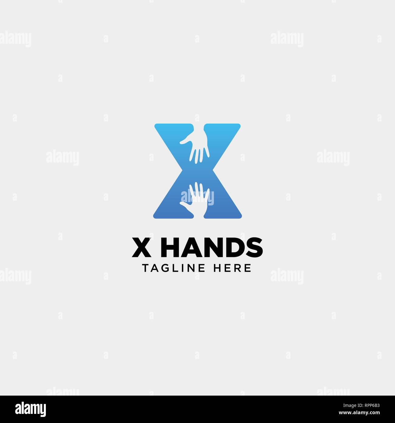 minimal x letter, initial hand logo template vector illustration icon ...
