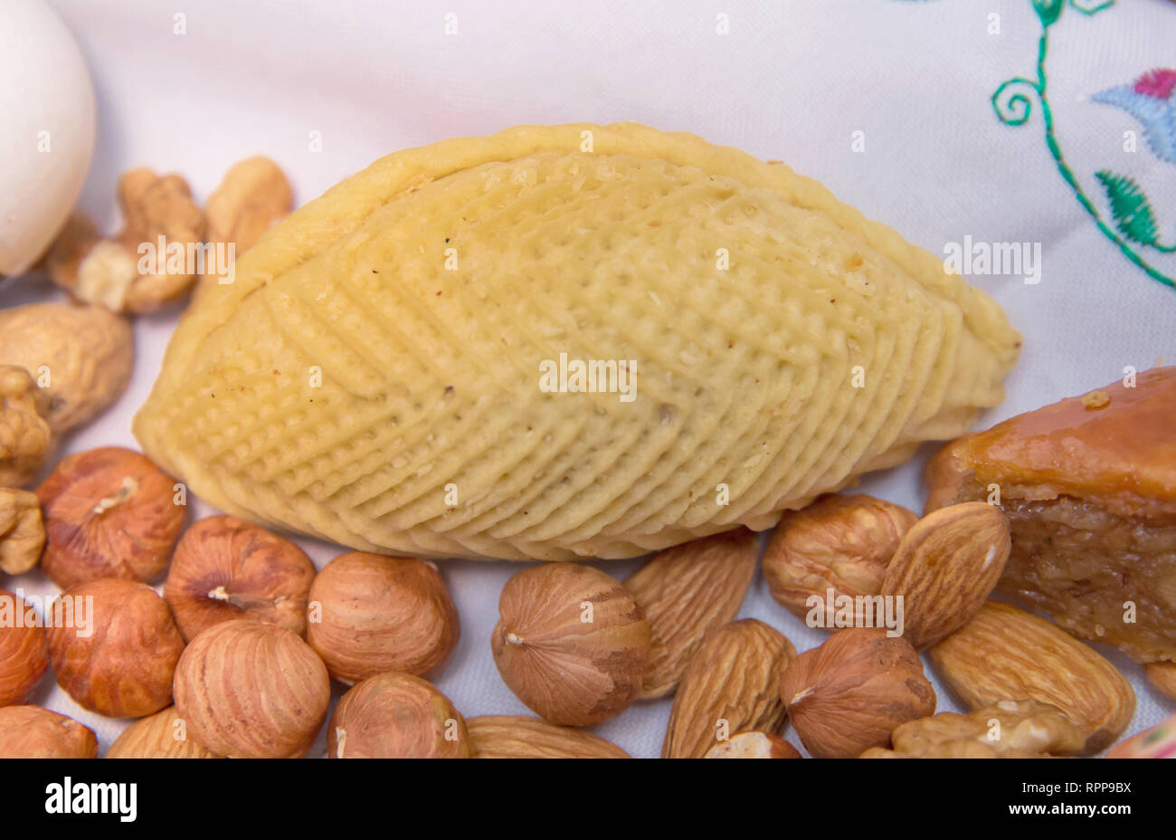 Novruz holiday attributes . Traditional Azerbaijan sweet pastry ...