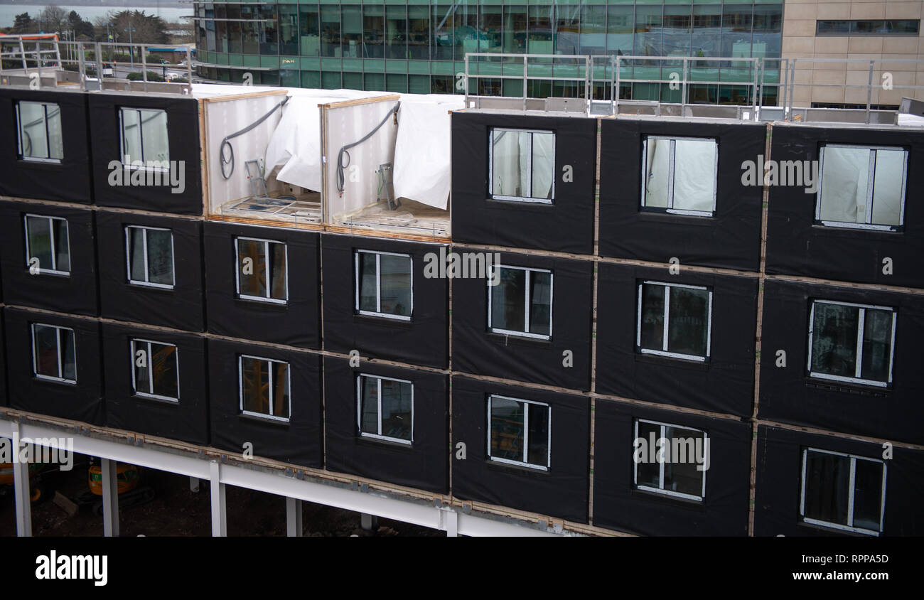 Construction of new Moxy hotel situated in Southampton UK using CLT ...