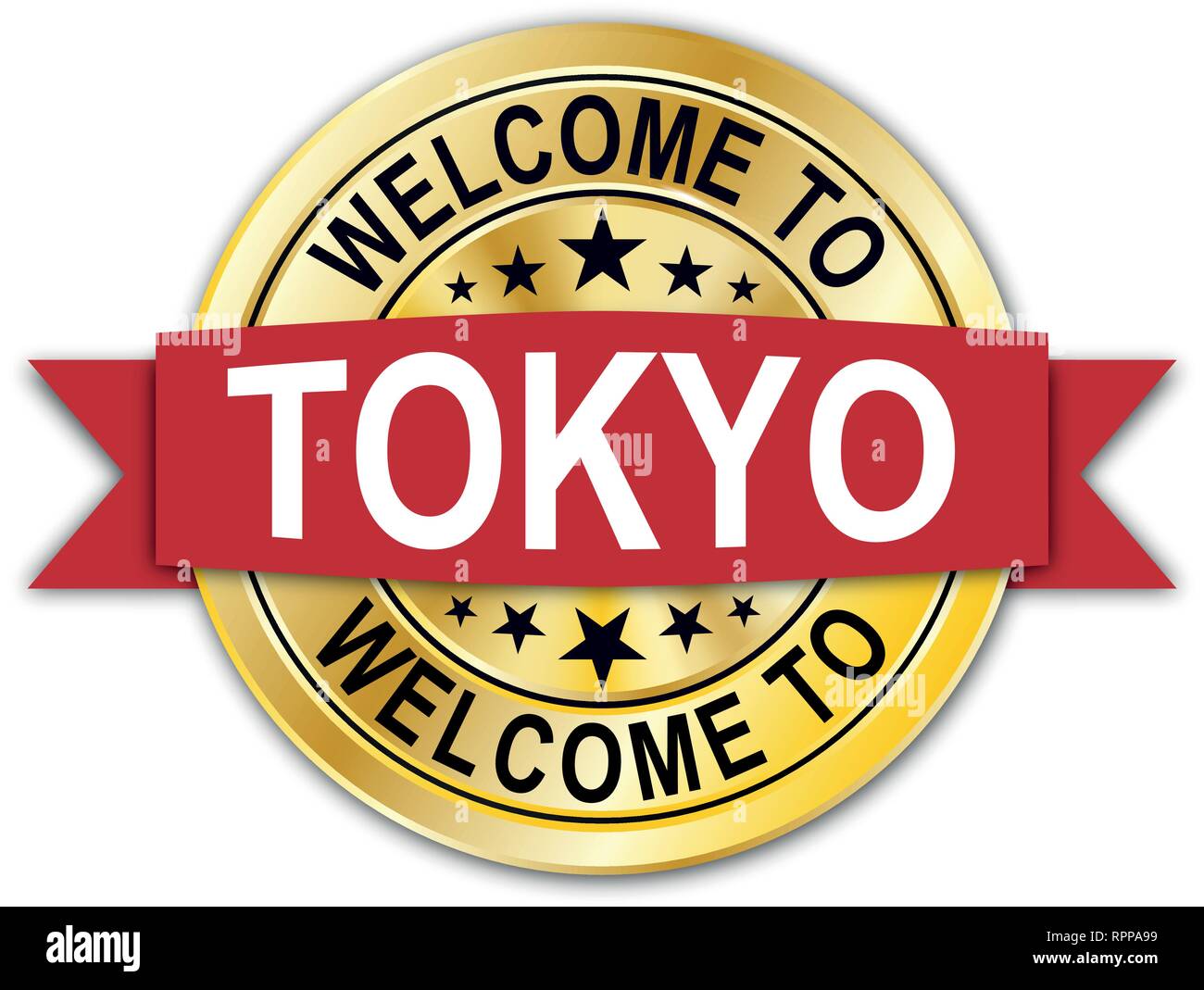 welcome to tokyo gold medal seal emblem Stock Vector Image & Art - Alamy
