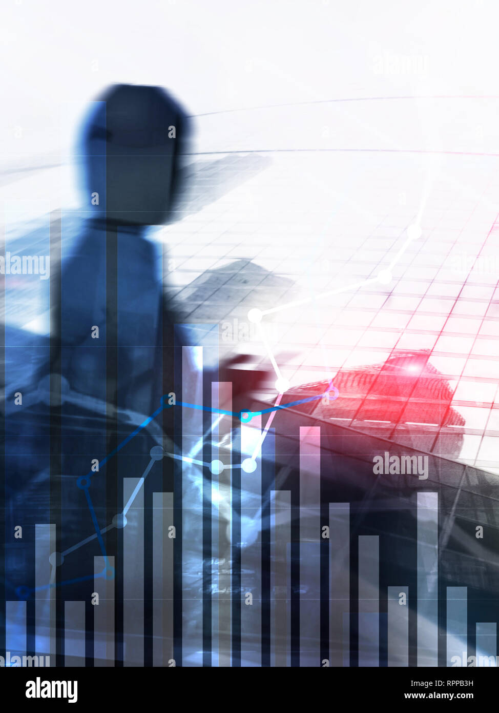 Financial growth graph. Sales increase, marketing strategy concept ...