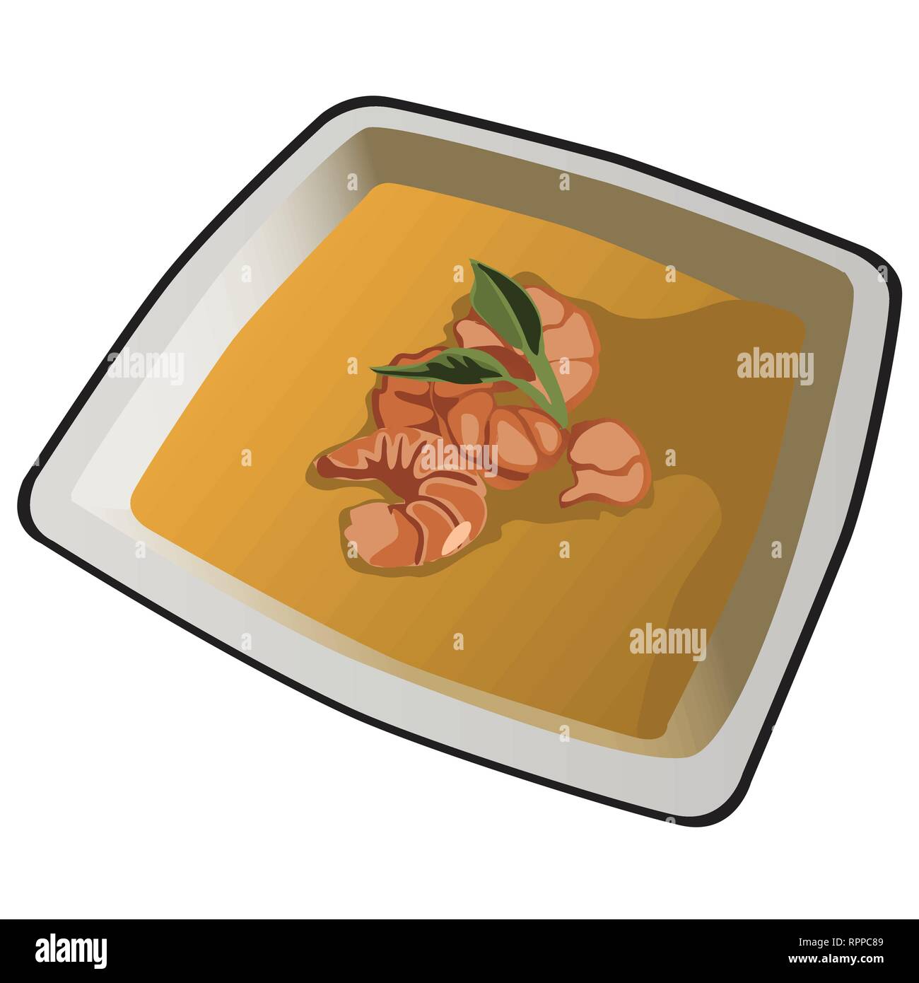Tasty appetizer close up Stock Vector Images - Alamy