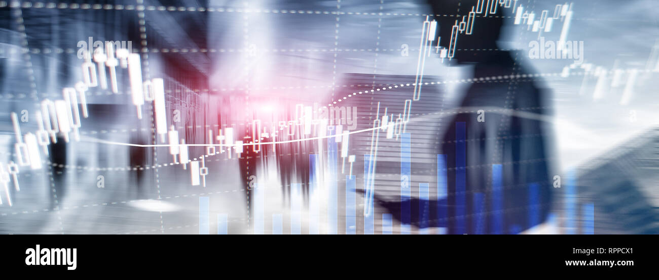 Forex trading, Financial market, Investment concept on business center ...