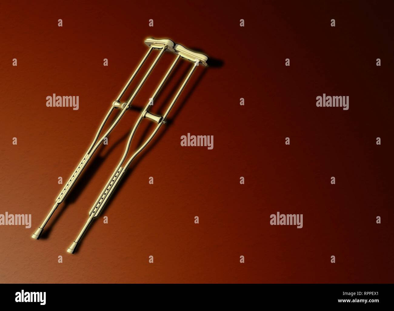 Crutches medical crutches hi-res stock photography and images - Alamy