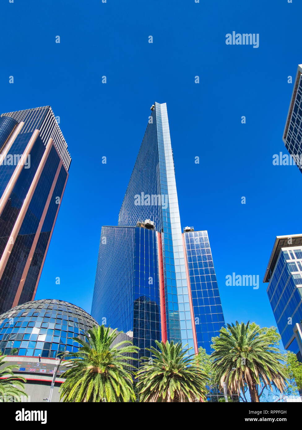 Mexico City Financial center district close to Paseo De Reforma Stock ...
