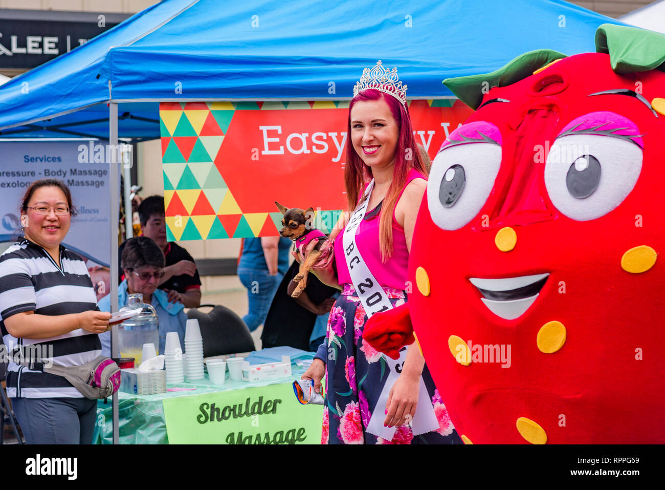 Miss BC 2018, Berryfest, Abbotsford, British Columbia, Canada Stock ...