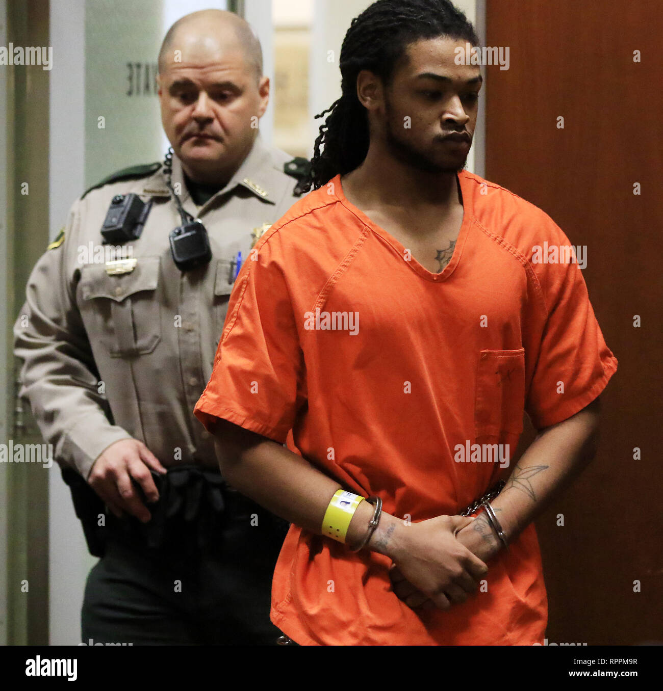 Davenport, Iowa, USA. 14th Feb, 2019. D'marithe Culbreath, 21, was ...