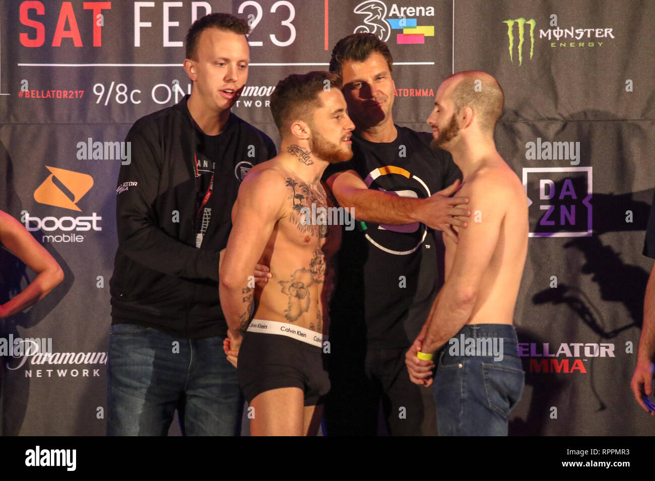 Dublin, Ireland. 22nd Feb, 2019. Bantamweights, James Gallagher and ...