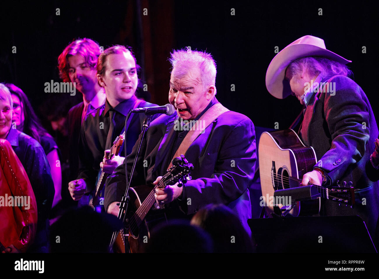 West Hollywood, CA, USA. 9th Feb, 2019. John Prine is joined on stage ...
