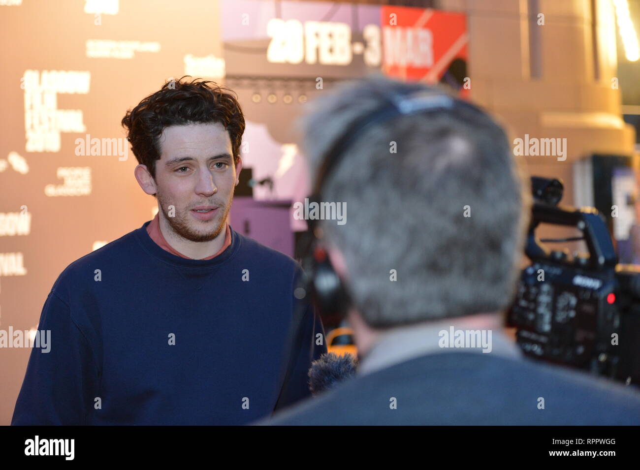 Glasgow, UK. 22 February 2019. The Scottish Premier of, Only You is ...