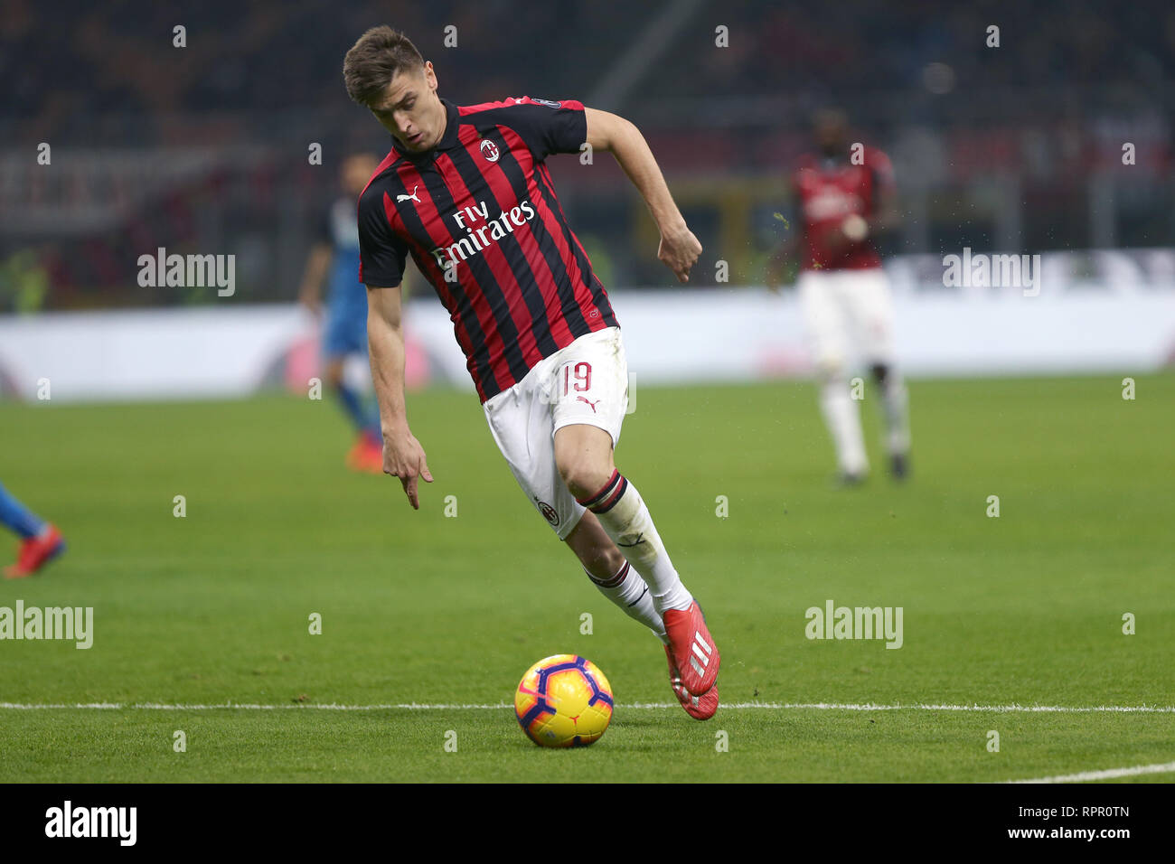 Milano, Italy. 22th February, 2019. Krzysztof Piatekof Ac Milan in ...