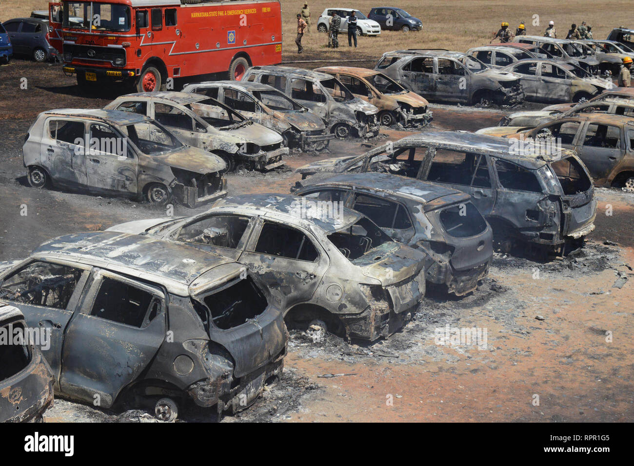 Fire damaged cars hi-res stock photography and images - Alamy