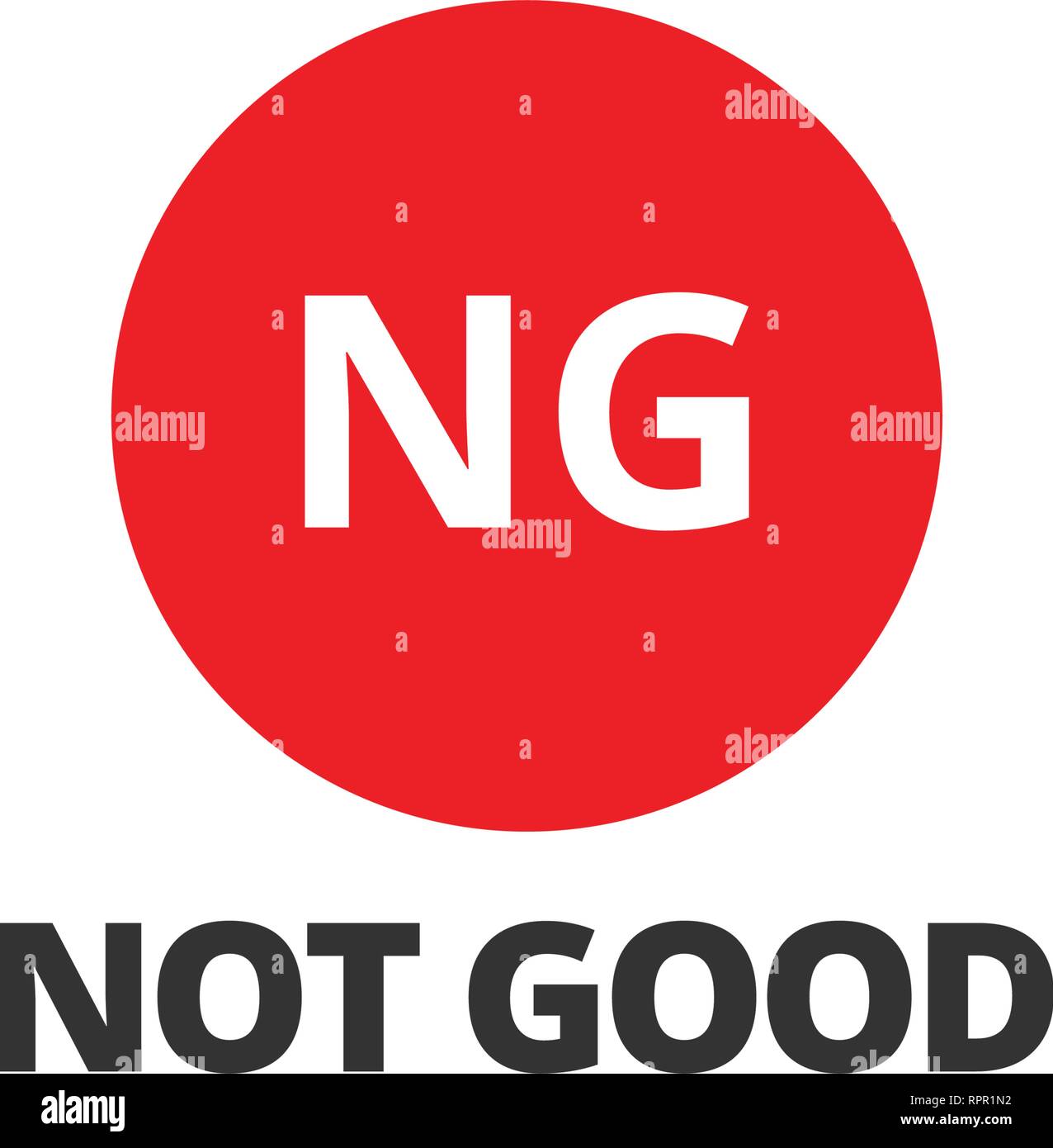 Ng Icon Design Template Vector Isolated Illustration Stock Vector Image And Art Alamy