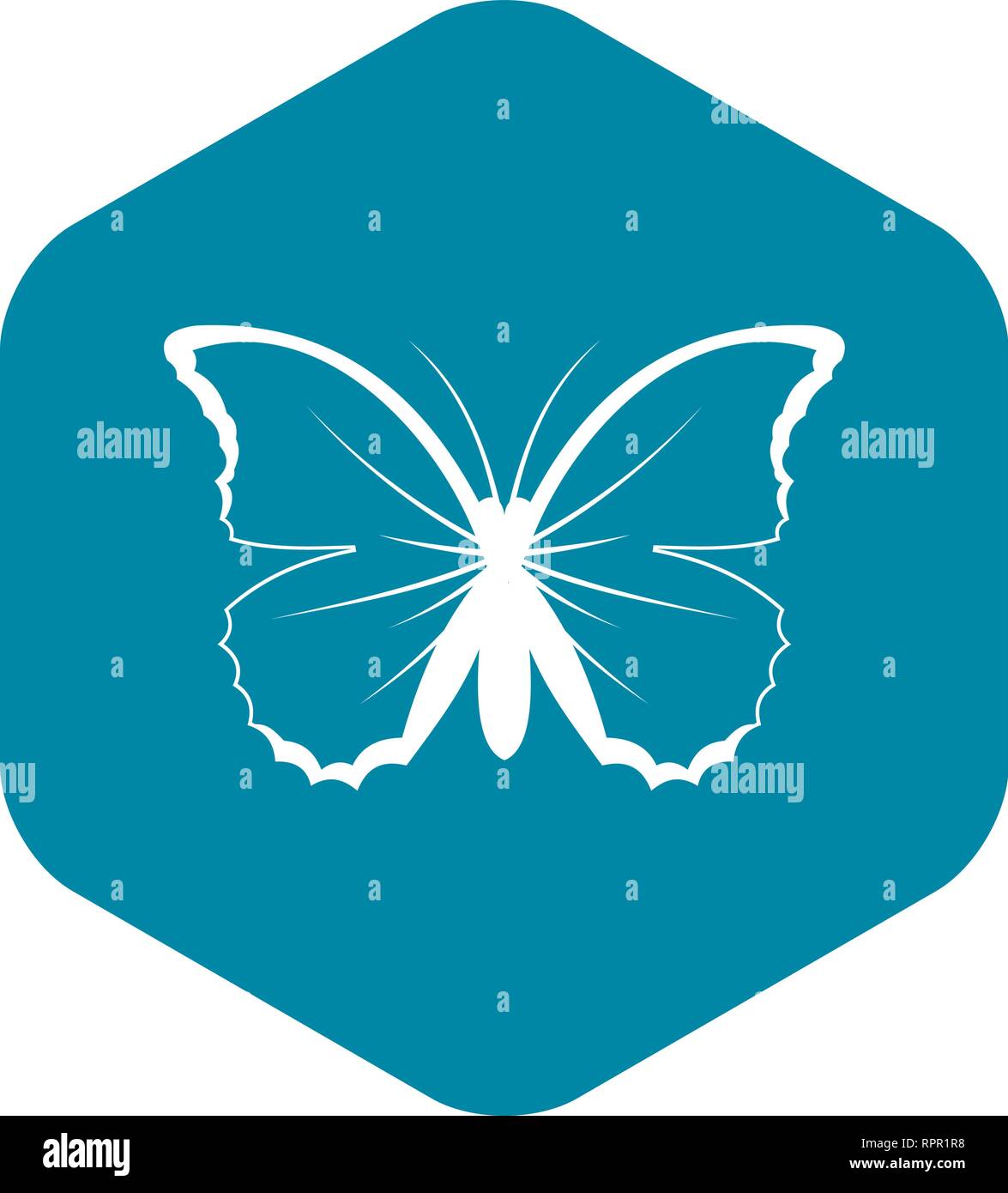 Butterfly icon, simple style Stock Vector Image & Art - Alamy
