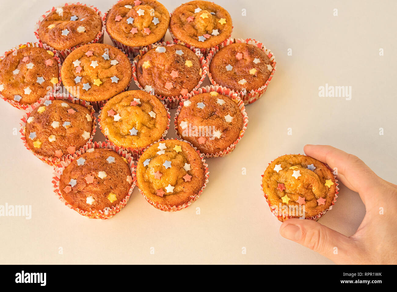 Muffins preparation hi-res stock photography and images - Alamy